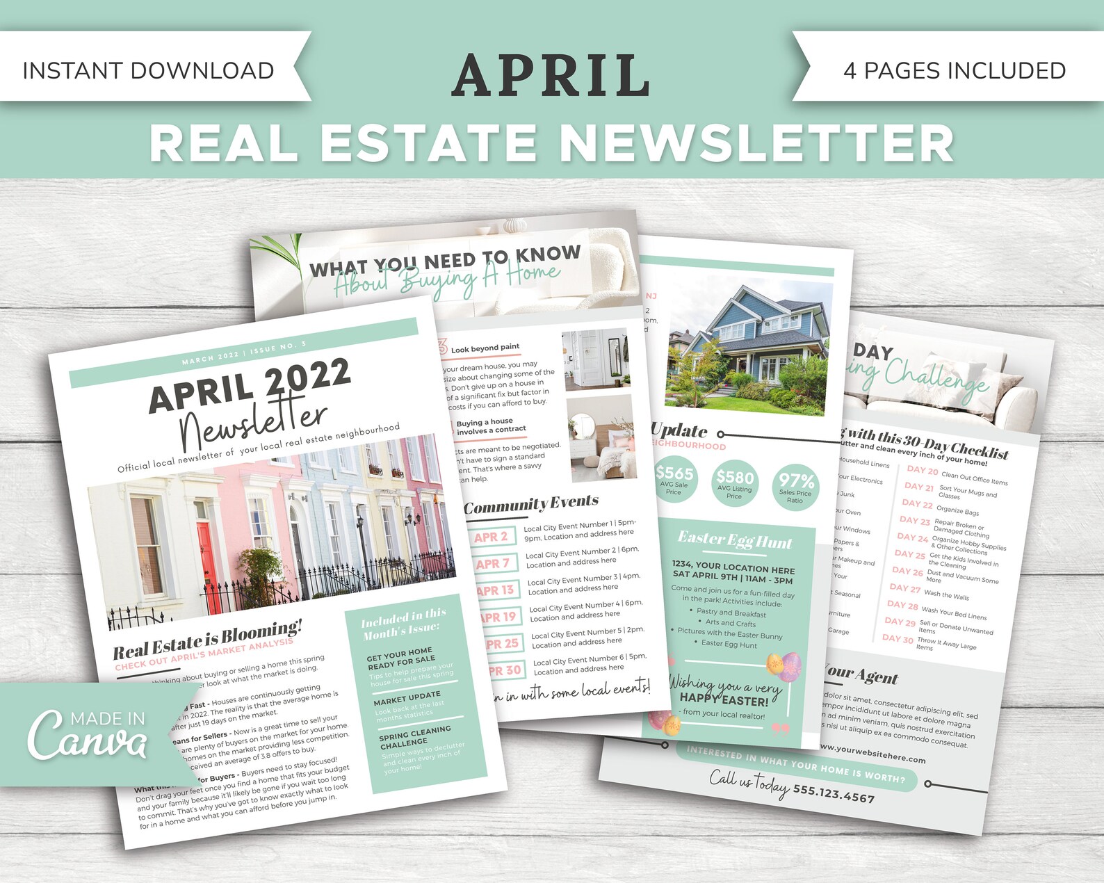 Real Estate April Newsletter | Real Estate Marketing | Realtor ...