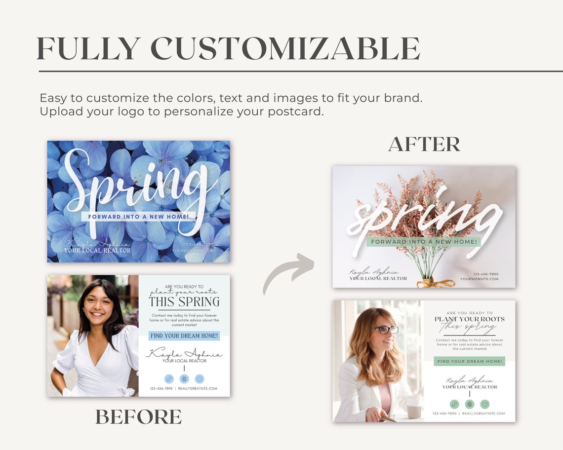 Spring Real Estate Postcard | Real Estate Marketing | Realtor Pop by ...