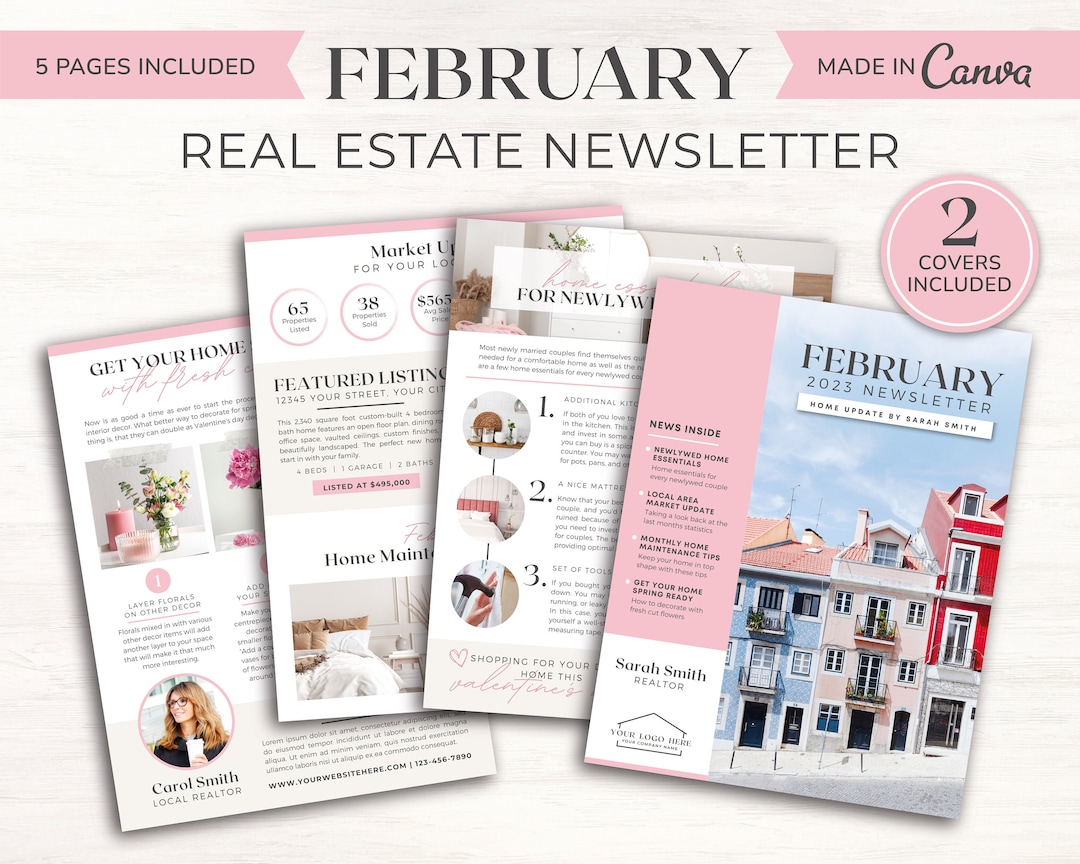 Real Estate Newsletter | February Newsletter | Real Estate Marketing ...