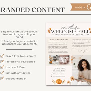 Fall Real Estate Flyer | Realtor Hello Neighbor Letter | Realtor ...