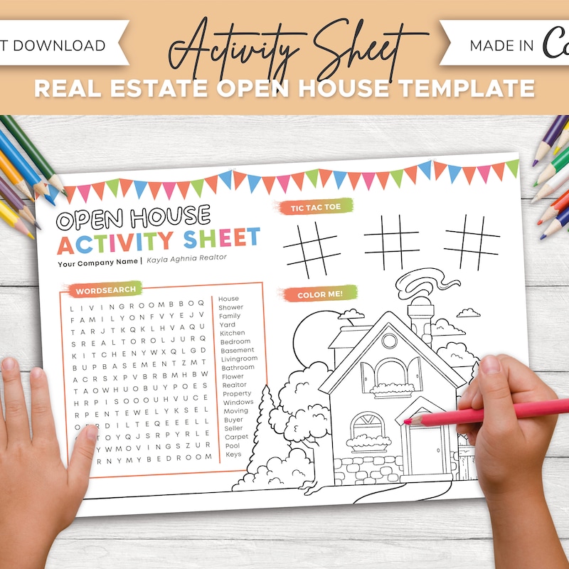 Realtor Coloring Sheets - Etsy