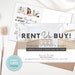Real Estate Renting Vs Buying Bundle | Renting Template | Realtor Door ...