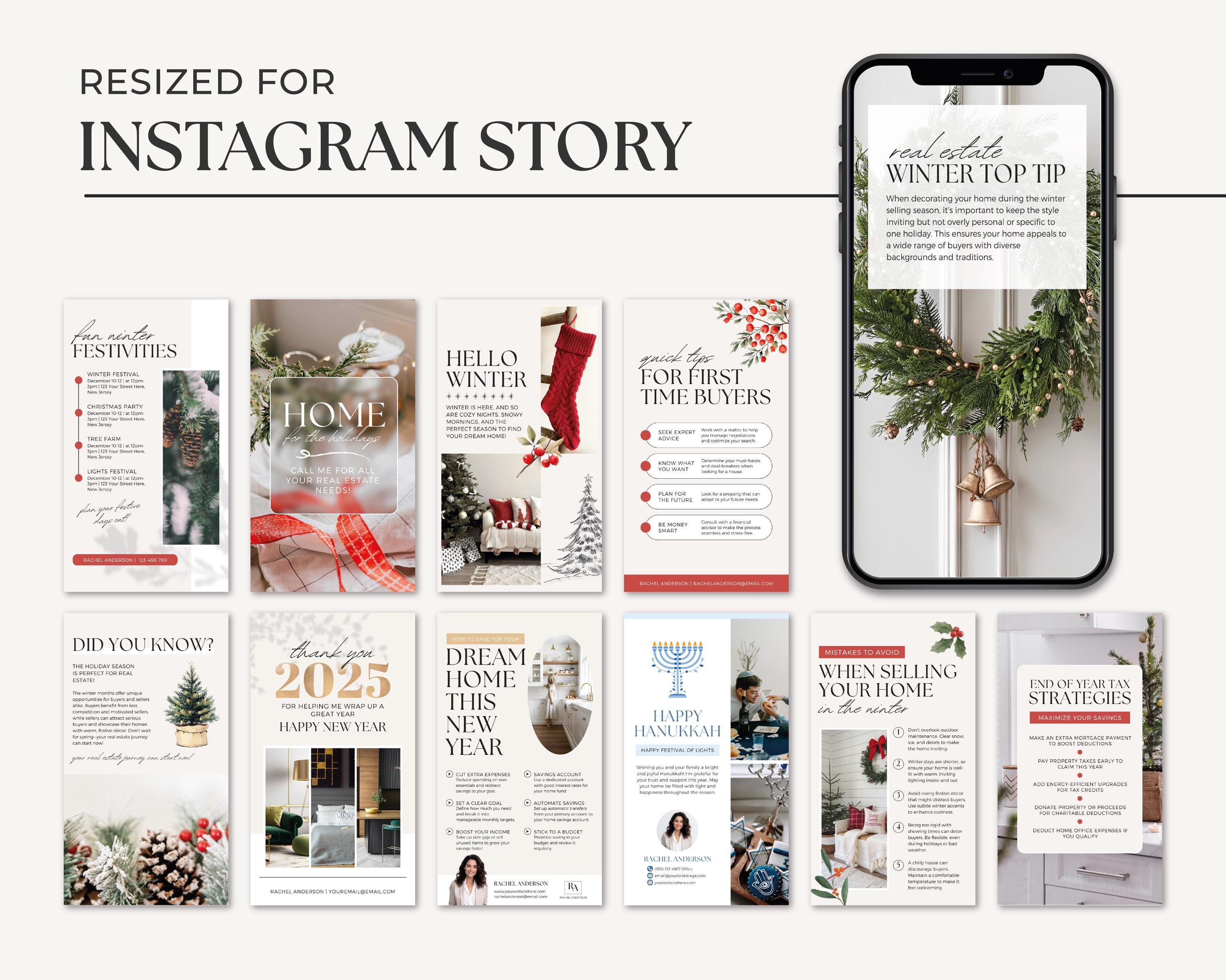 Real Estate Christmas Posts | Real Estate Social Media | December Posts ...