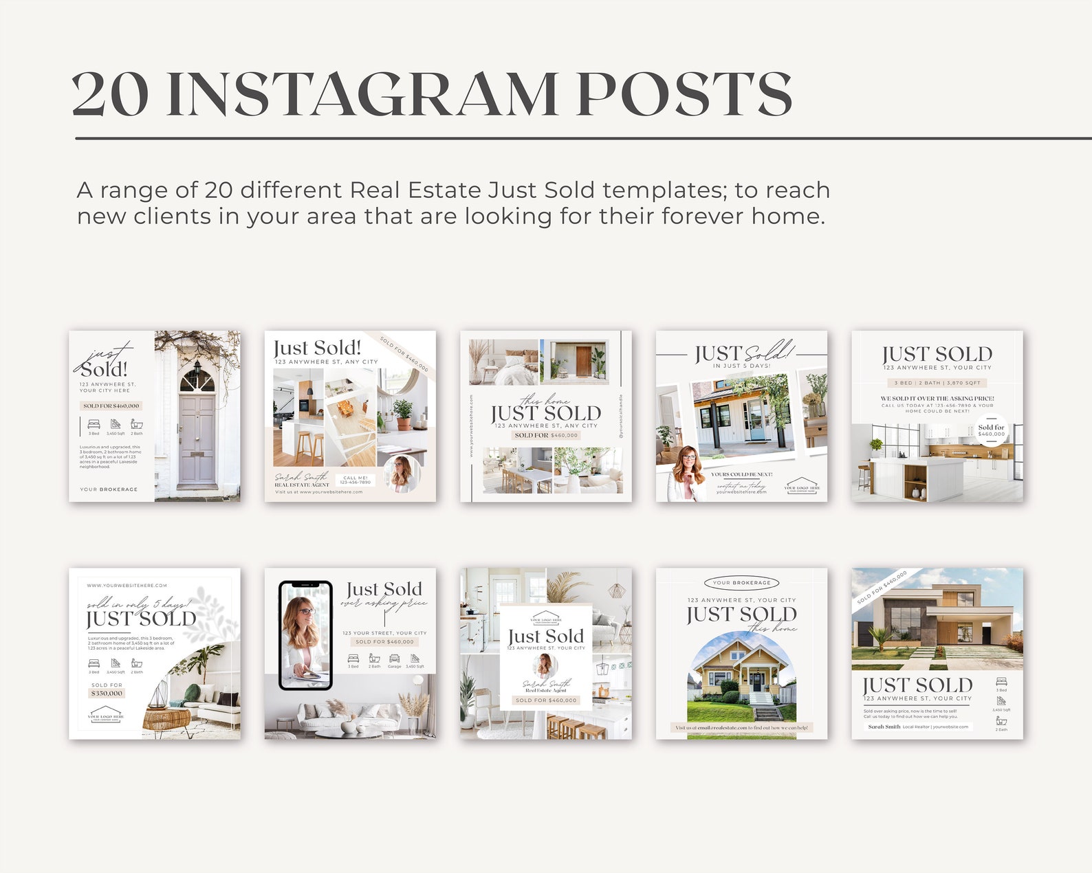20 Just Sold Real Estate Instagram Posts | Real Estate Social Media ...
