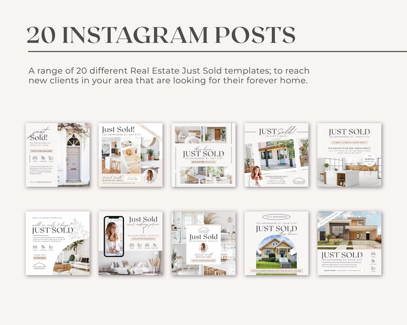 20 Just Sold Real Estate Instagram Posts | Real Estate Social Media ...