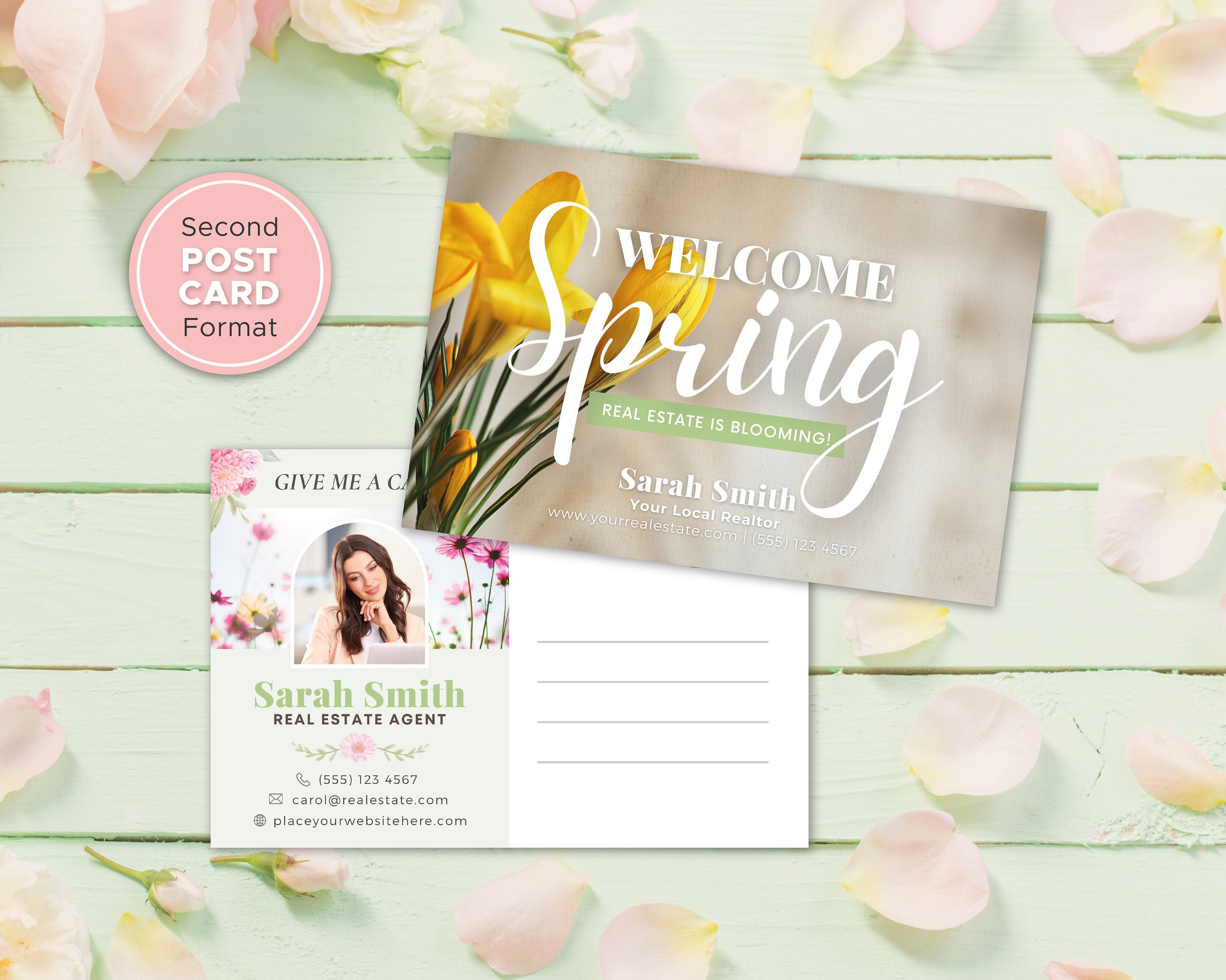 Spring Real Estate Postcard V2 Real Estate Spring Marketing | Etsy