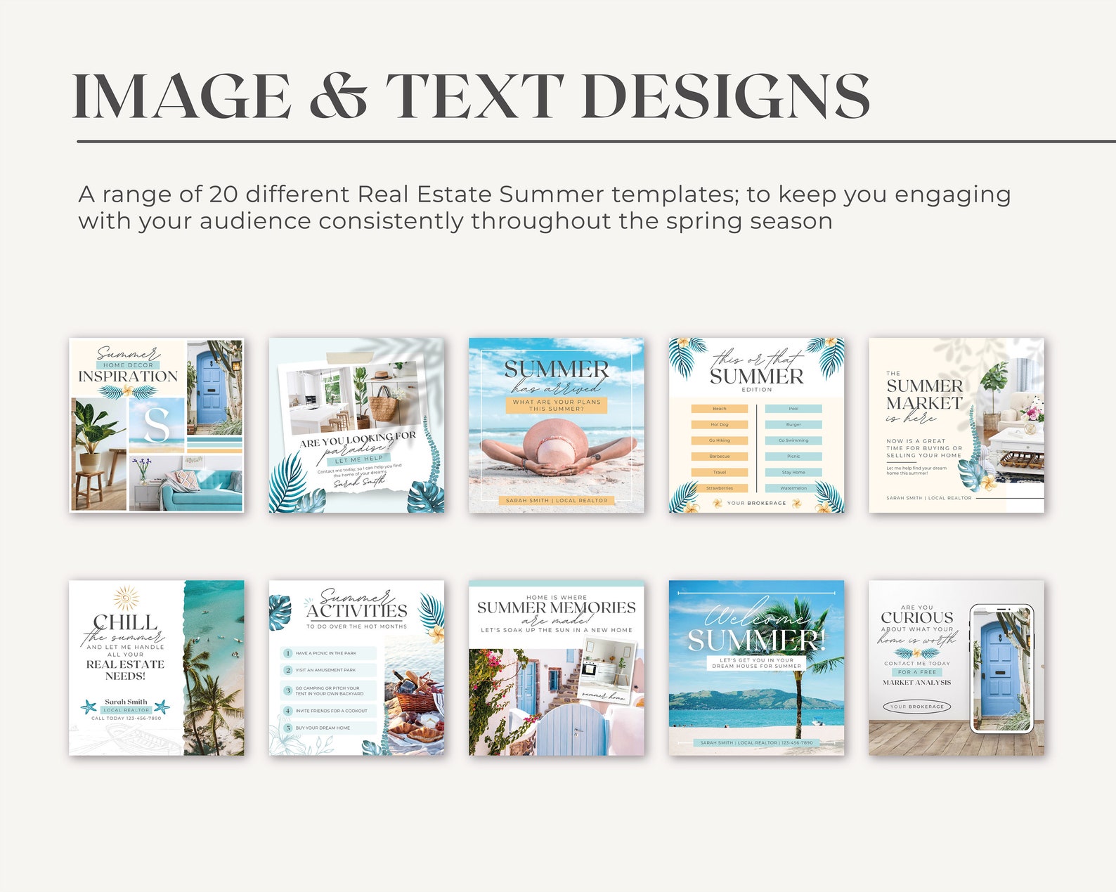20 Summer Realtor Instagram Posts | Real Estate Social Media Posts ...