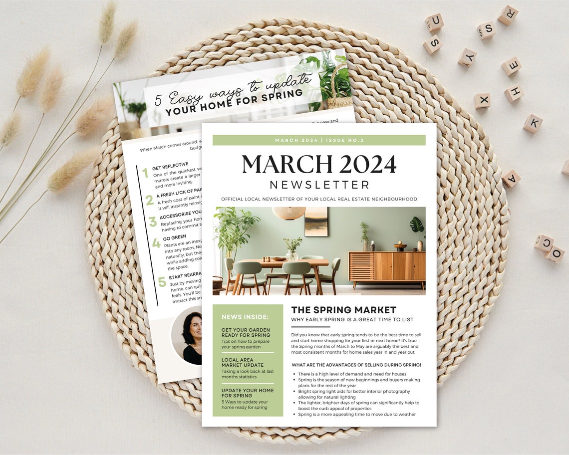 Real Estate March 2024 Newsletter | Real Estate Marketing | Real Estate ...