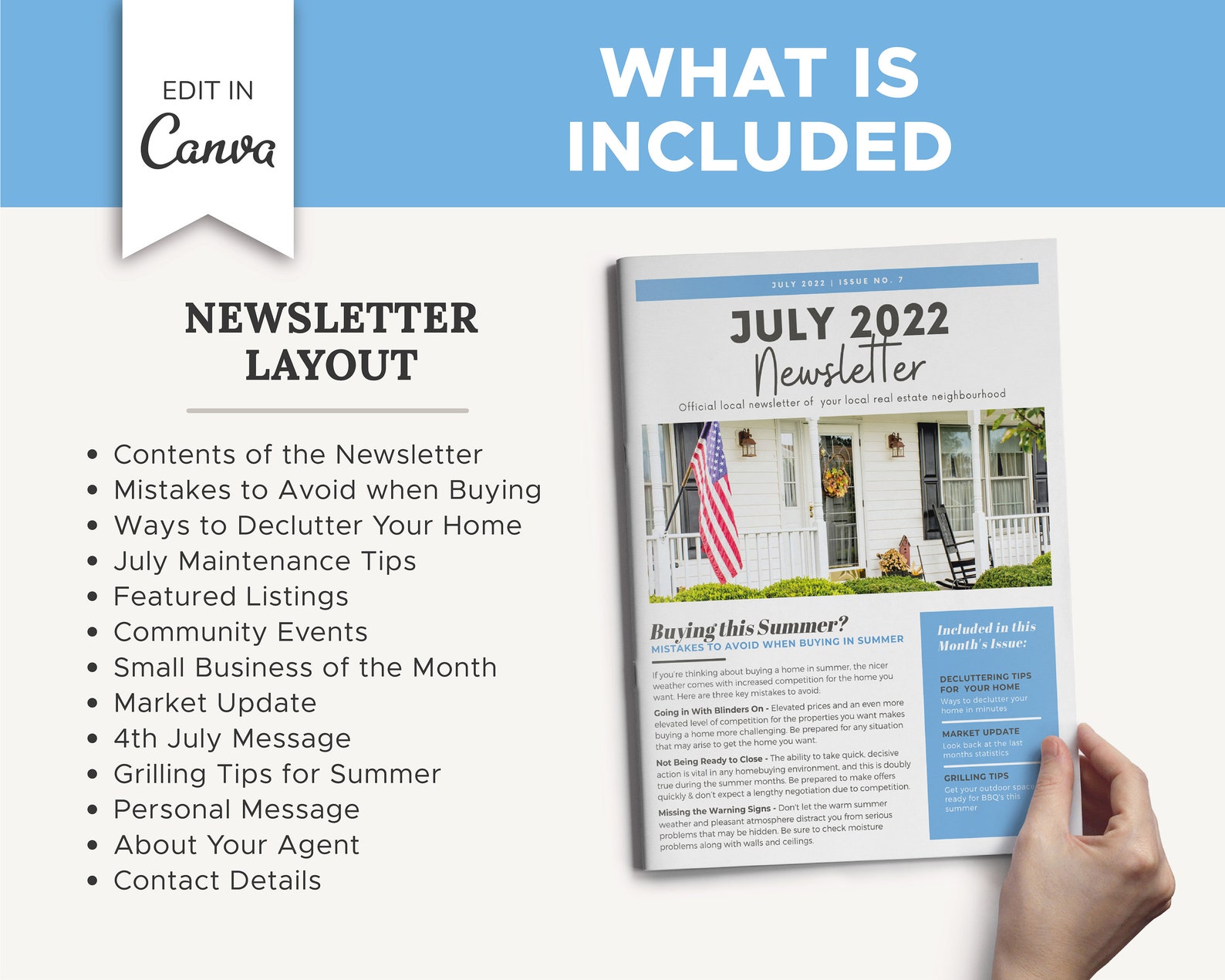 Real Estate July Newsletter | Real Estate Marketing | Realtor ...