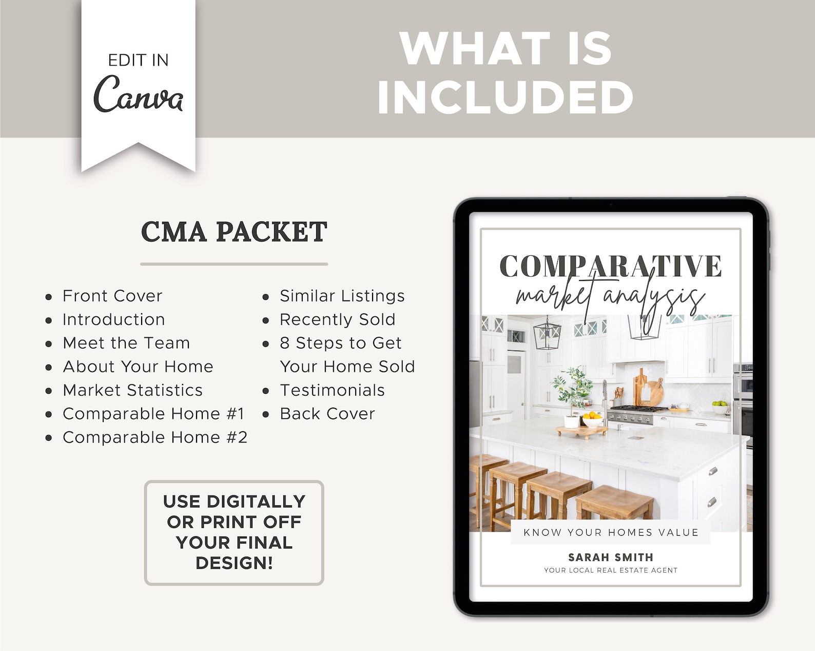 Real Estate CMA Packet | Comparative Market Analysis | Real Estate ...