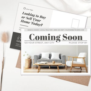 10 Coming Soon Real Estate Postcards | Postcard Bundle Template | Real ...