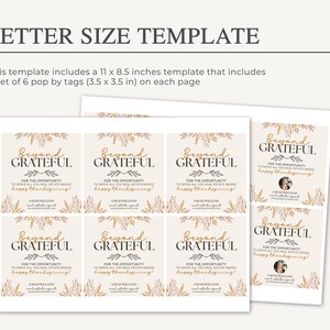 Thanksgiving Realtor Tags | Realtor Grateful Gift Tags | Fall Pop by ...