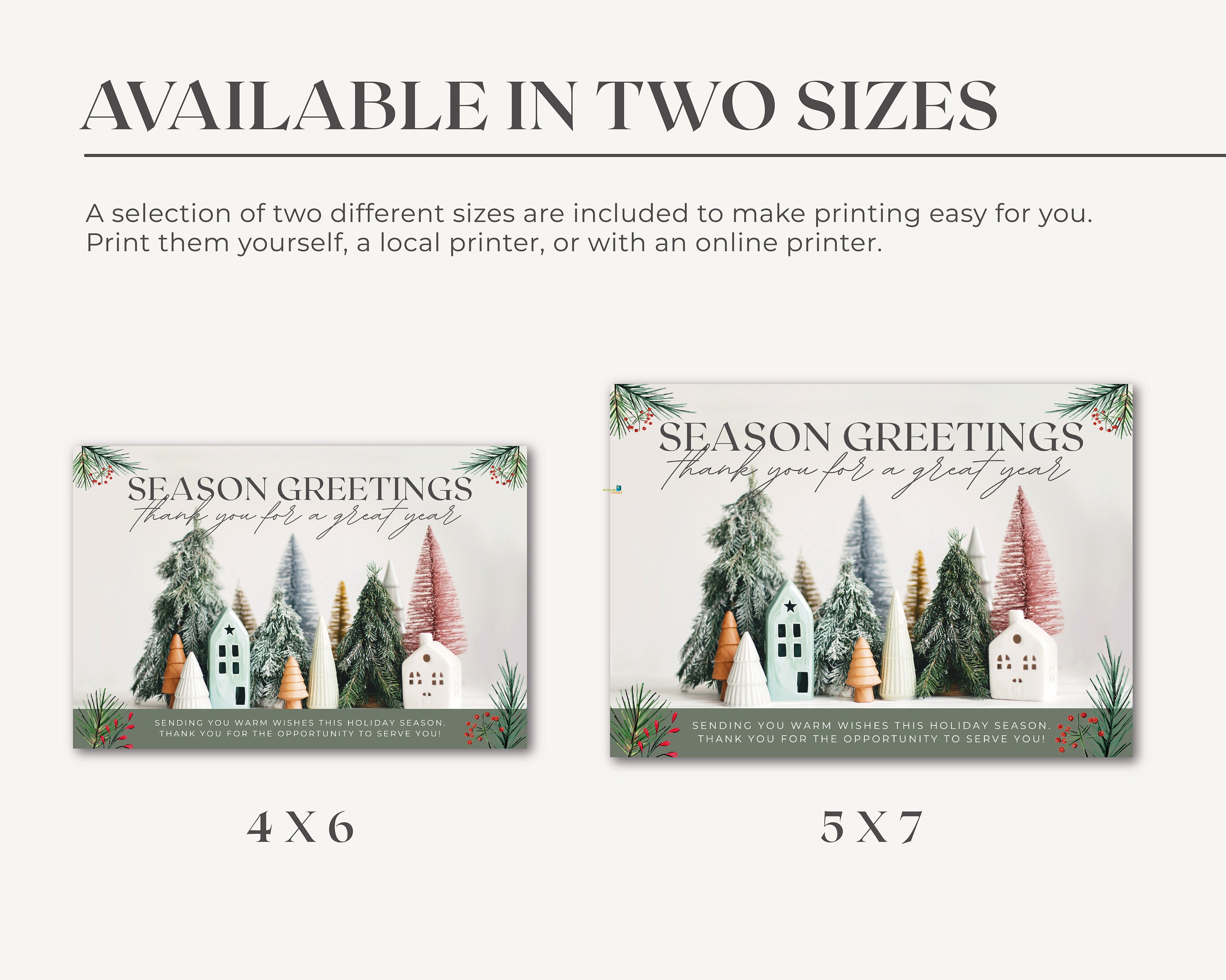 Real Estate Holiday Greeting Postcard | Real Estate Christmas Card ...