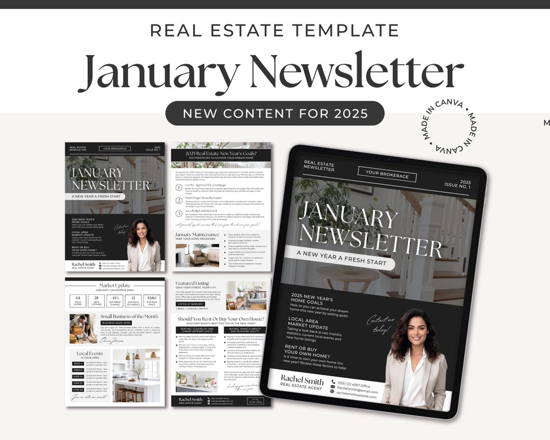 January Real Estate Newsletter | Real Estate Marketing | Real Estate ...