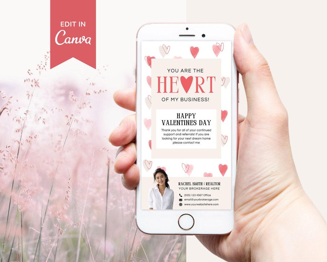 Real Estate Digital Valentines Card | Vol 1 | Real Estate Marketing ...