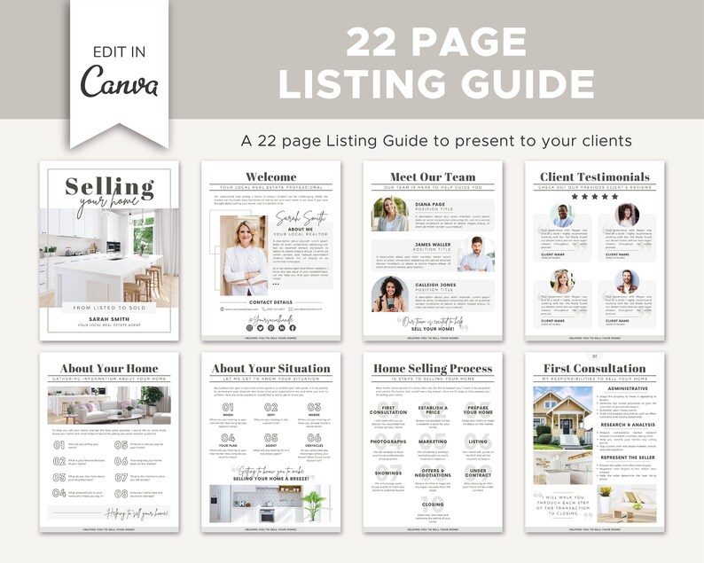 22 Pg Real Estate Seller Guide | Real Estate Marketing | Realtor ...