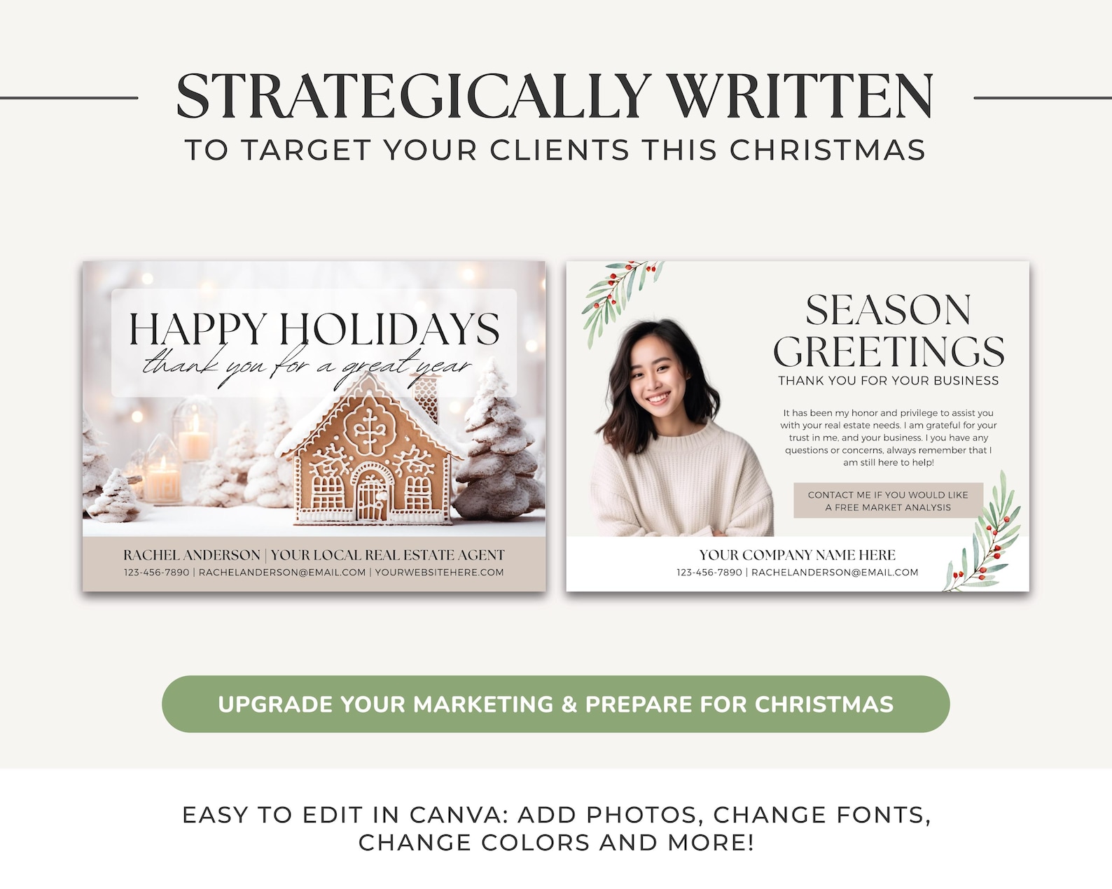 Christmas Real Estate Postcard | Holiday Real Estate Postcards ...