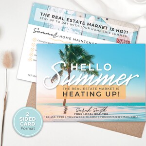 Real Estate Summer Postcard | Real Estate Marketing | Summer Card ...