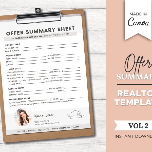 Offer Cover Sheet - Etsy