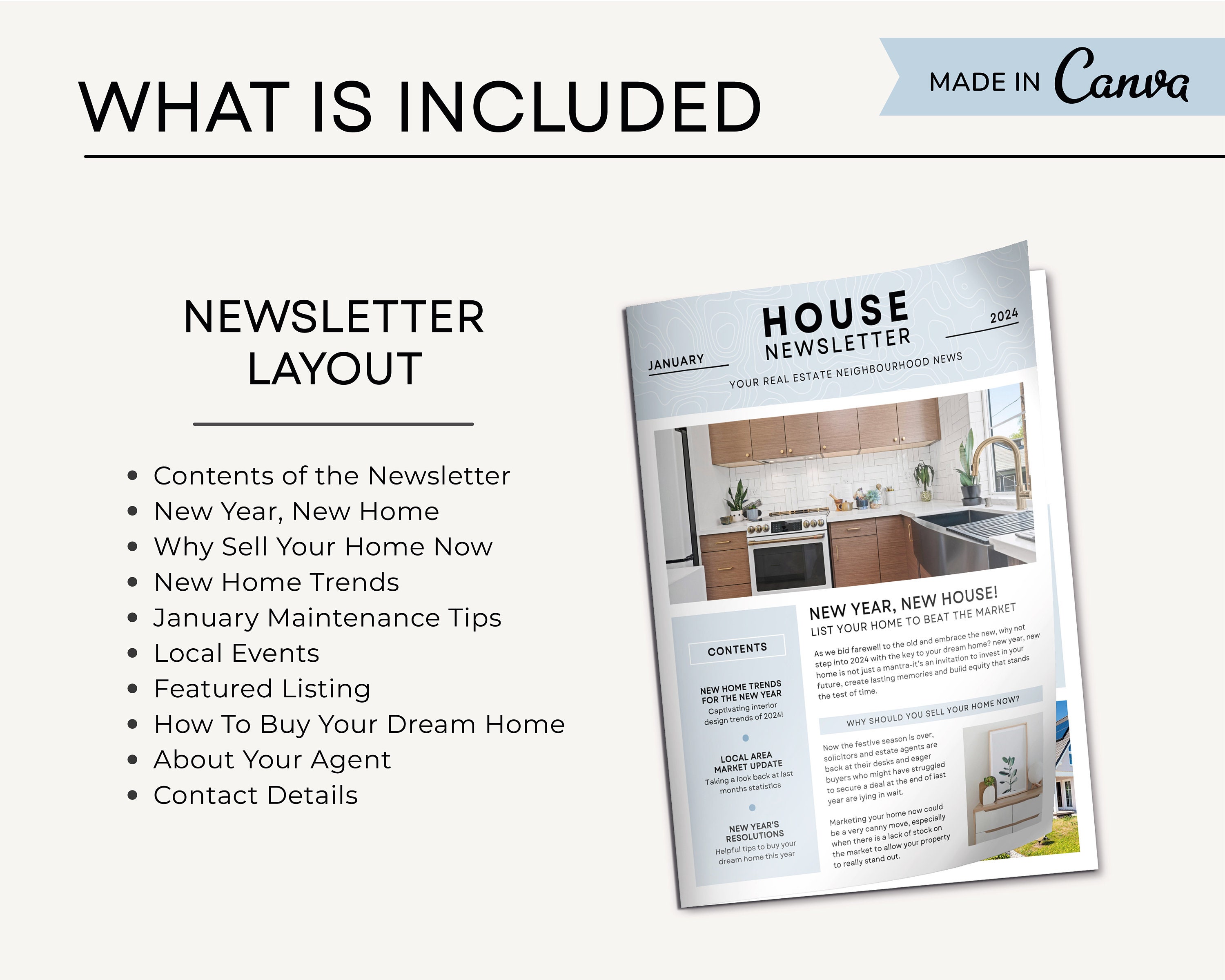 Real Estate January Newsletter | Real Estate Marketing | Realtor ...