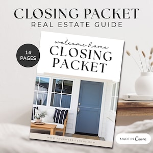 Real Estate Closing Packet | New Home Guide | Real Estate Marketing ...