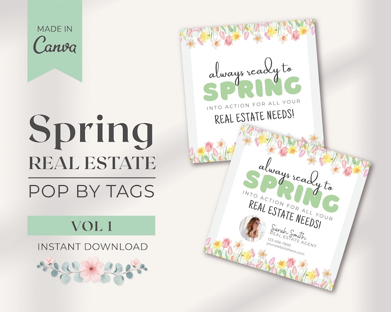 Realtor Spring Pop by Tags | Real Estate Gift Tag for Clients | Real ...