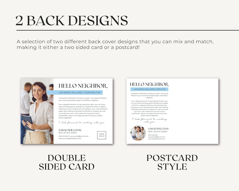 Real Estate Summer Postcard | Real Estate Marketing | Hello Summer Card ...