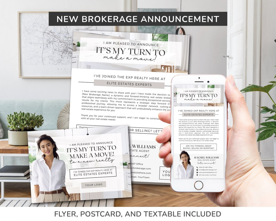 Realtor New Brokerage Announcement | Real Estate Marketing | Changing ...