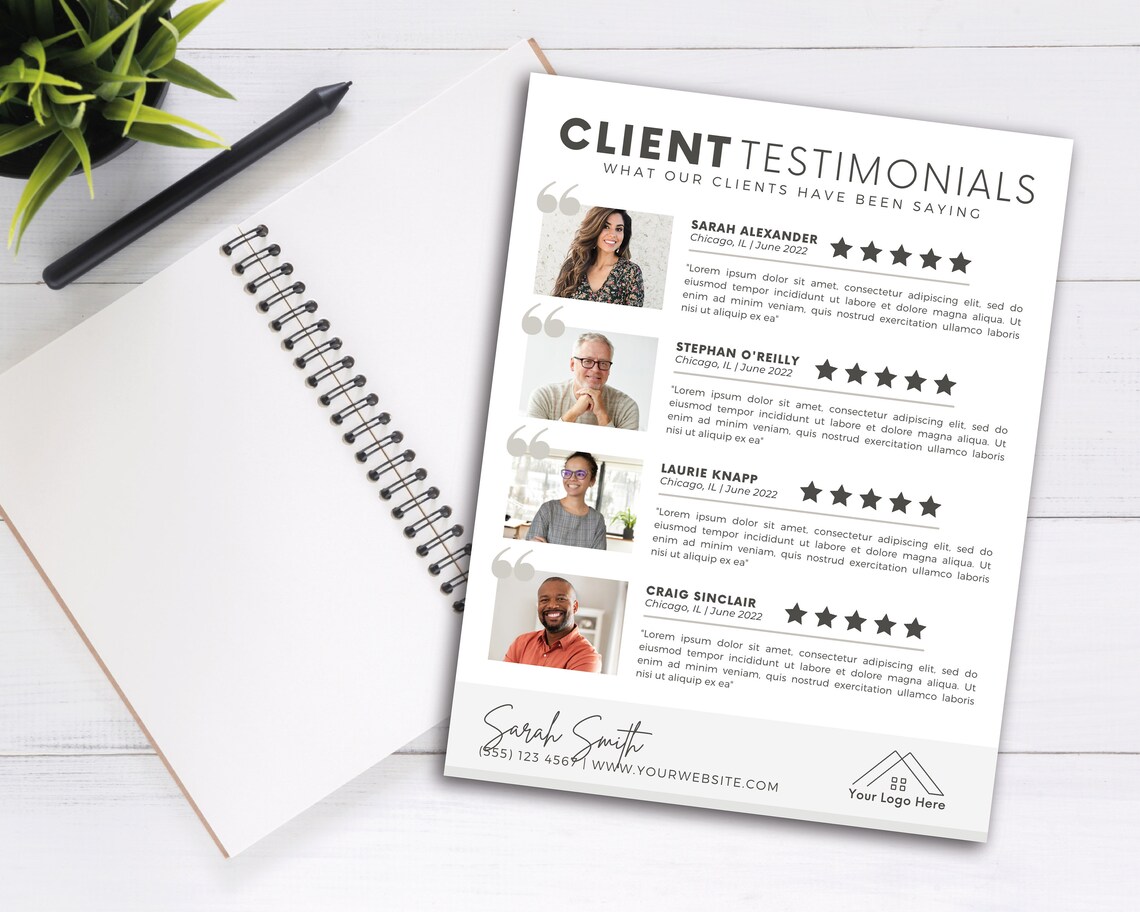Real Estate Testimonials Flyer V2 | Real Estate Marketing | Realtor ...