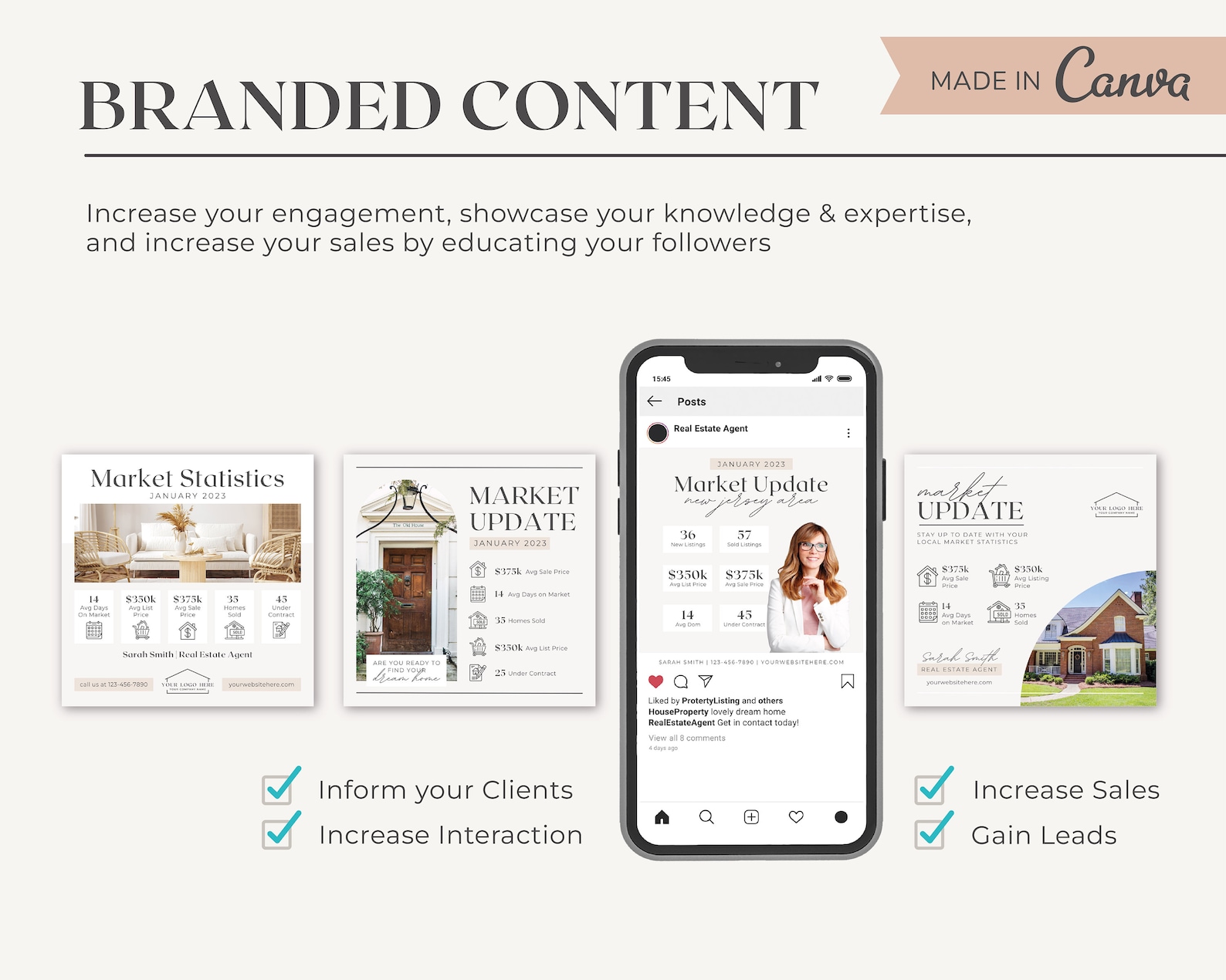15 Market Update Instagram Posts | Real Estate Social Media | Real ...