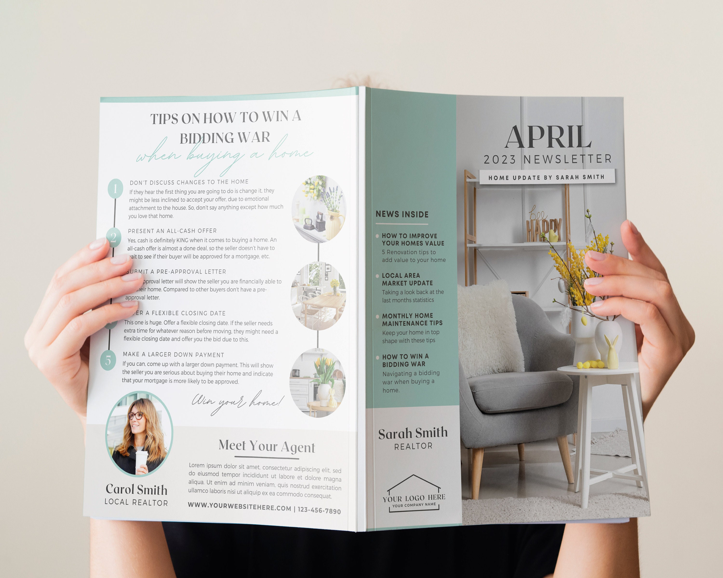 Real Estate Newsletter | April Newsletter | Easter Newsletter | Real ...