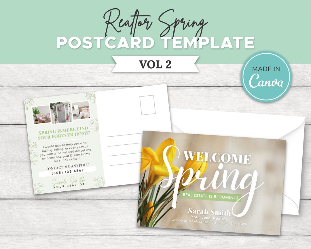 Spring Real Estate Postcard V2 | Real Estate Spring Marketing | Realtor ...