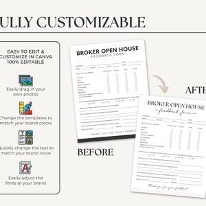 Broker Open Feedback Form | Real Estate Agent Open House Feedback Form ...