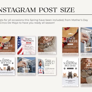 Real Estate Spring Instagram Posts | Real Estate Social Media | April ...