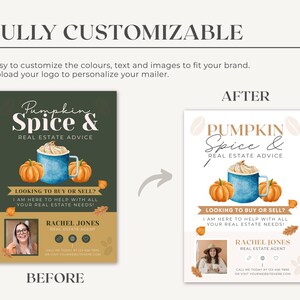 Fall Real Estate Mailer | Real Estate Fall Postcard | Pumpkin Mailer ...