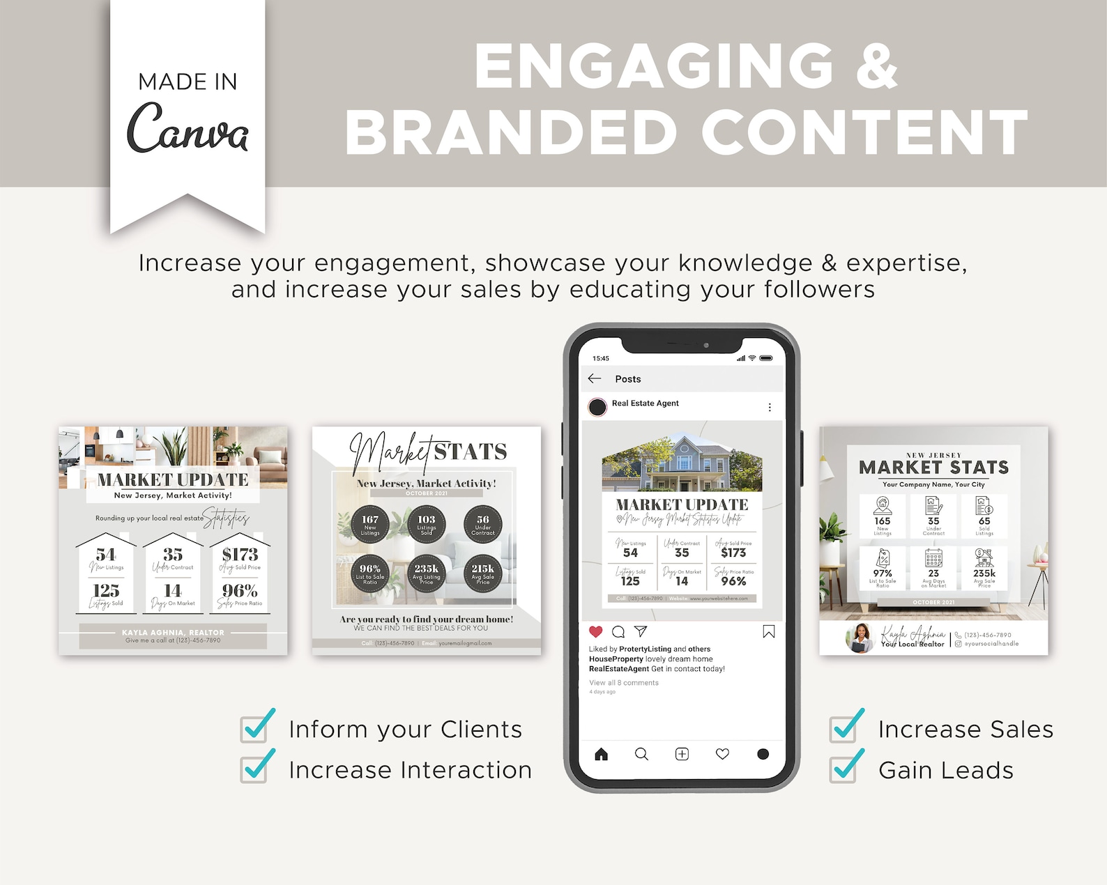 10 Market Update Realtor Instagram Posts Real Estate Agent Social Media ...