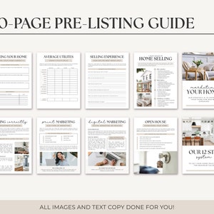 Seller Pre-listing Presentation | Real Estate Template | Seller Guide ...