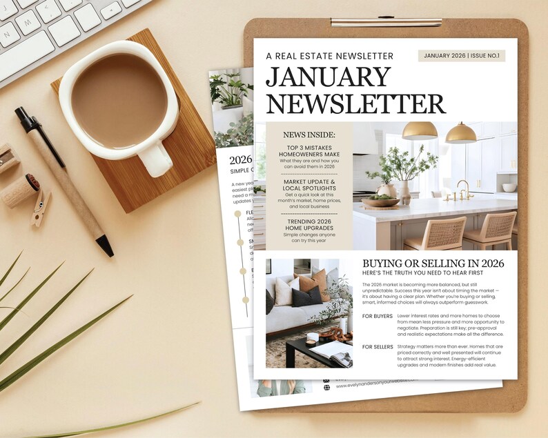 January 2026 Real Estate Newsletter | Real Estate Winter Marketing ...