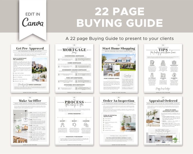 22 Pg Real Estate Buyers Guide | Real Estate Marketing | Realtor Buyer ...