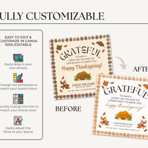 Thanksgiving Realtor Tags | Realtor Grateful Gift Tags | Fall Pop by ...