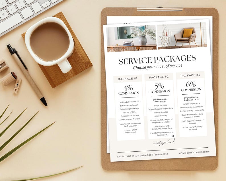 Real Estate Commission Template | Real Estate Agent Commission | Buyers ...