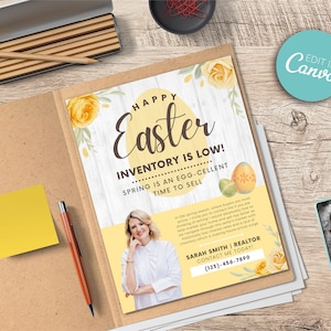 Easter Real Estate Low Inventory Flyer | Real Estate Spring Marketing ...