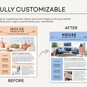 Real Estate July Newsletter | Real Estate Marketing | Realtor Template ...