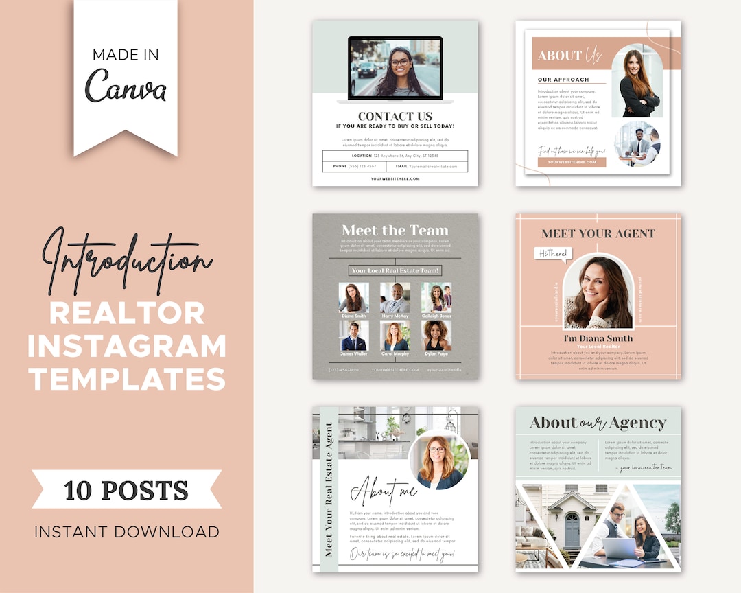 10 Introduction Realtor Instagram Posts | Real Estate Agent Social ...