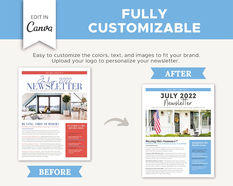 Real Estate July Newsletter | Real Estate Marketing | Realtor ...
