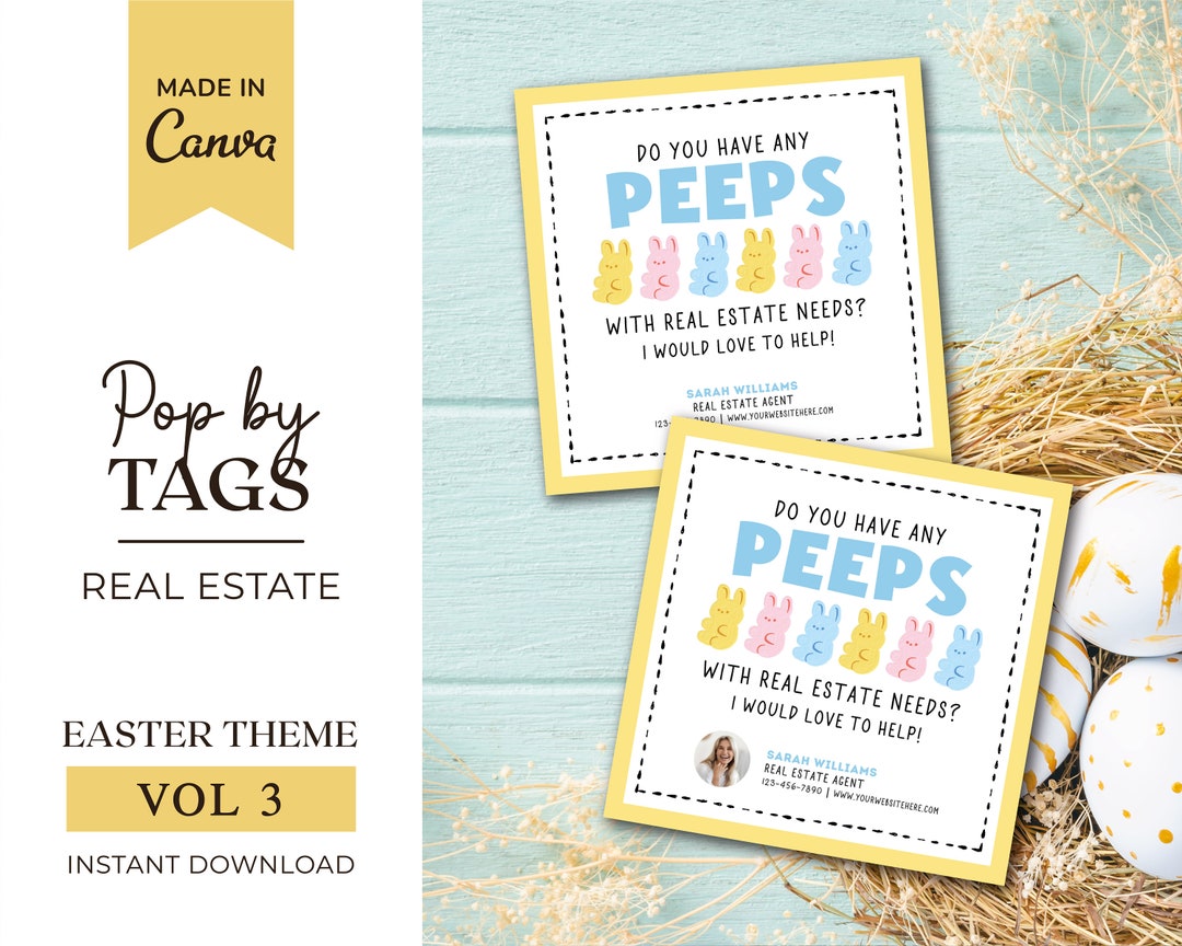 Realtor Easter Pop by Tags | Peeps With Real Estate Needs | Real Estate ...