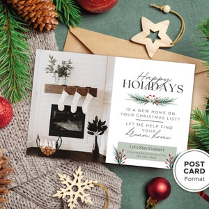 Real Estate Holiday Postcard | Vol1 | Real Estate Christmas Card | Real ...
