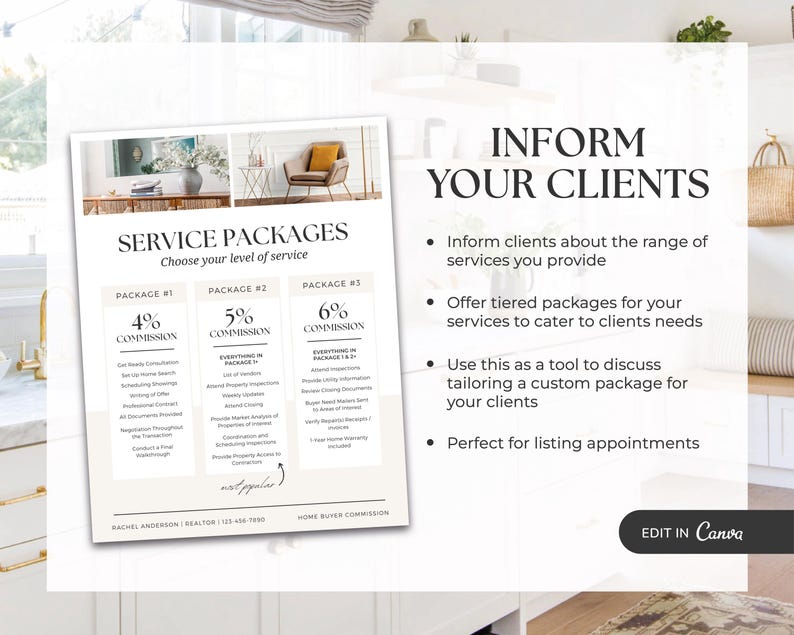 Real Estate Commission Template | Real Estate Agent Commission | Buyers ...