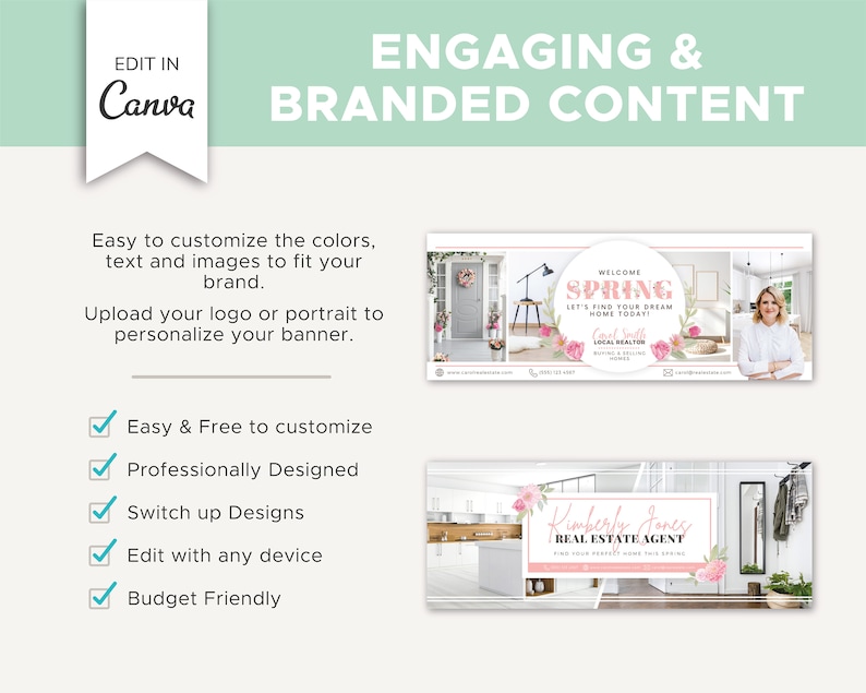 Spring Real Estate Facebook Cover Banner | Real Estate Marketing ...