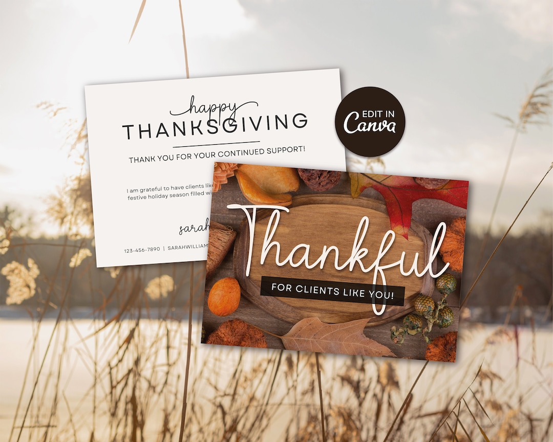 Thanksgiving Real Estate Postcard | Real Estate Fall Postcard | Real ...